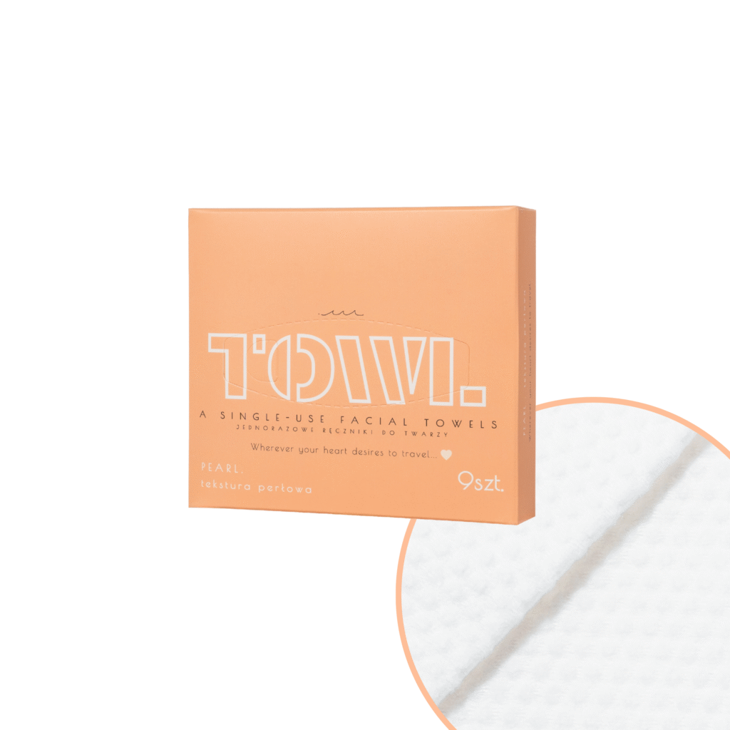 Jednorazowy ręcznik na podróż PEARL. TRAVEL SIZE - TOWL
